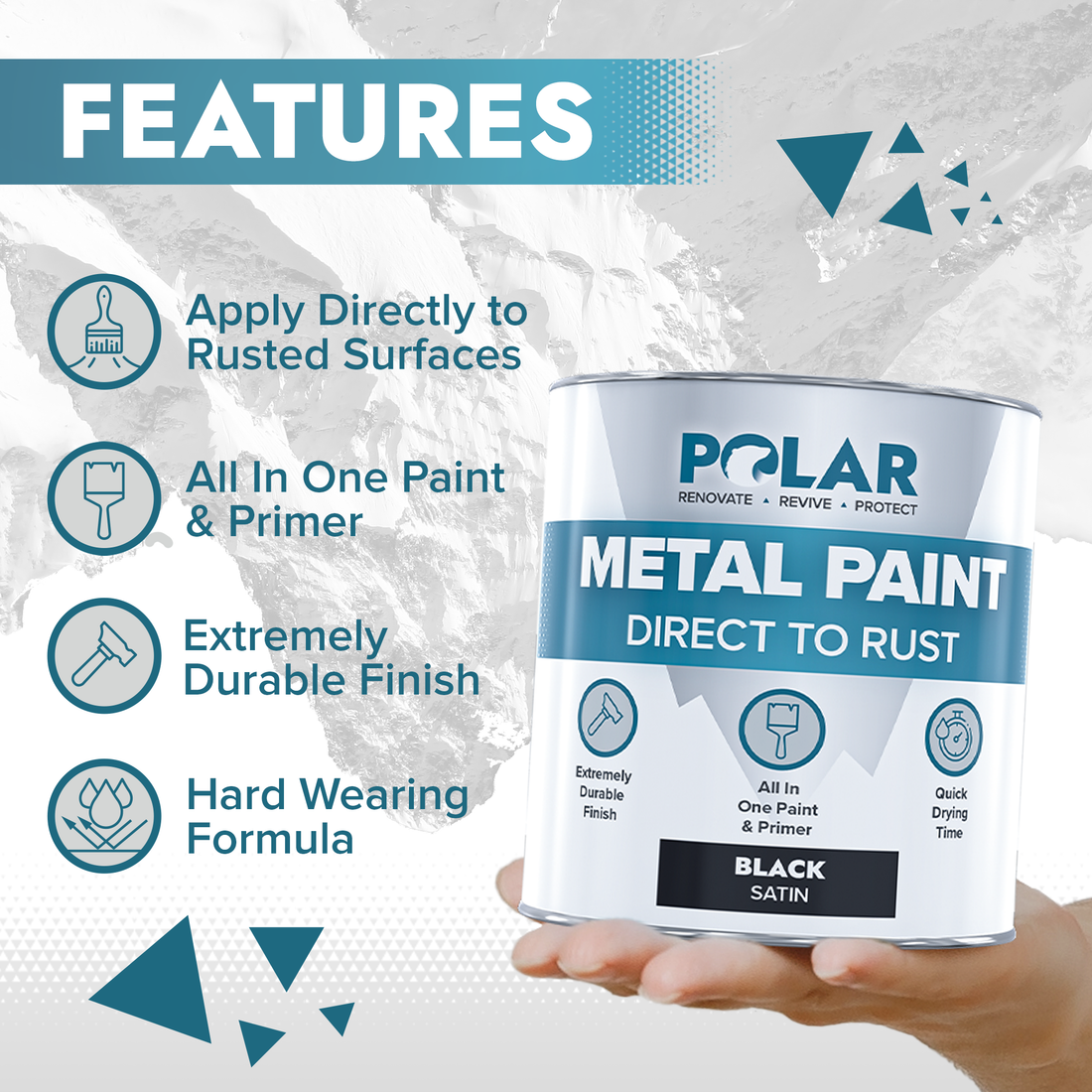 Polar Direct to Rust Metal Paint - Long-Lasting Protection – Polar ...